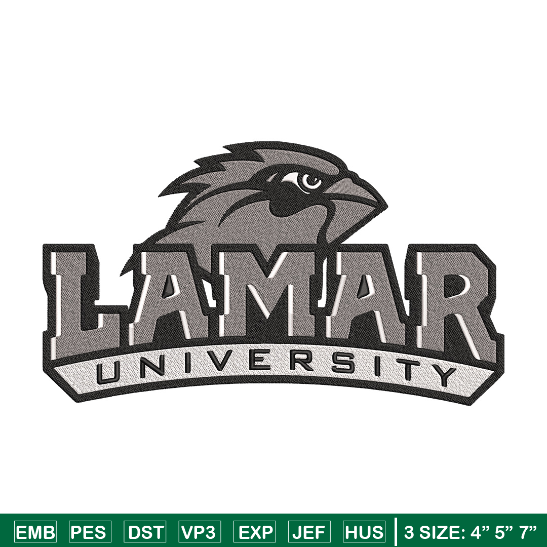 Lamar University Logo embroidery design, NCAA embroidery,Spo | Inspire ...
