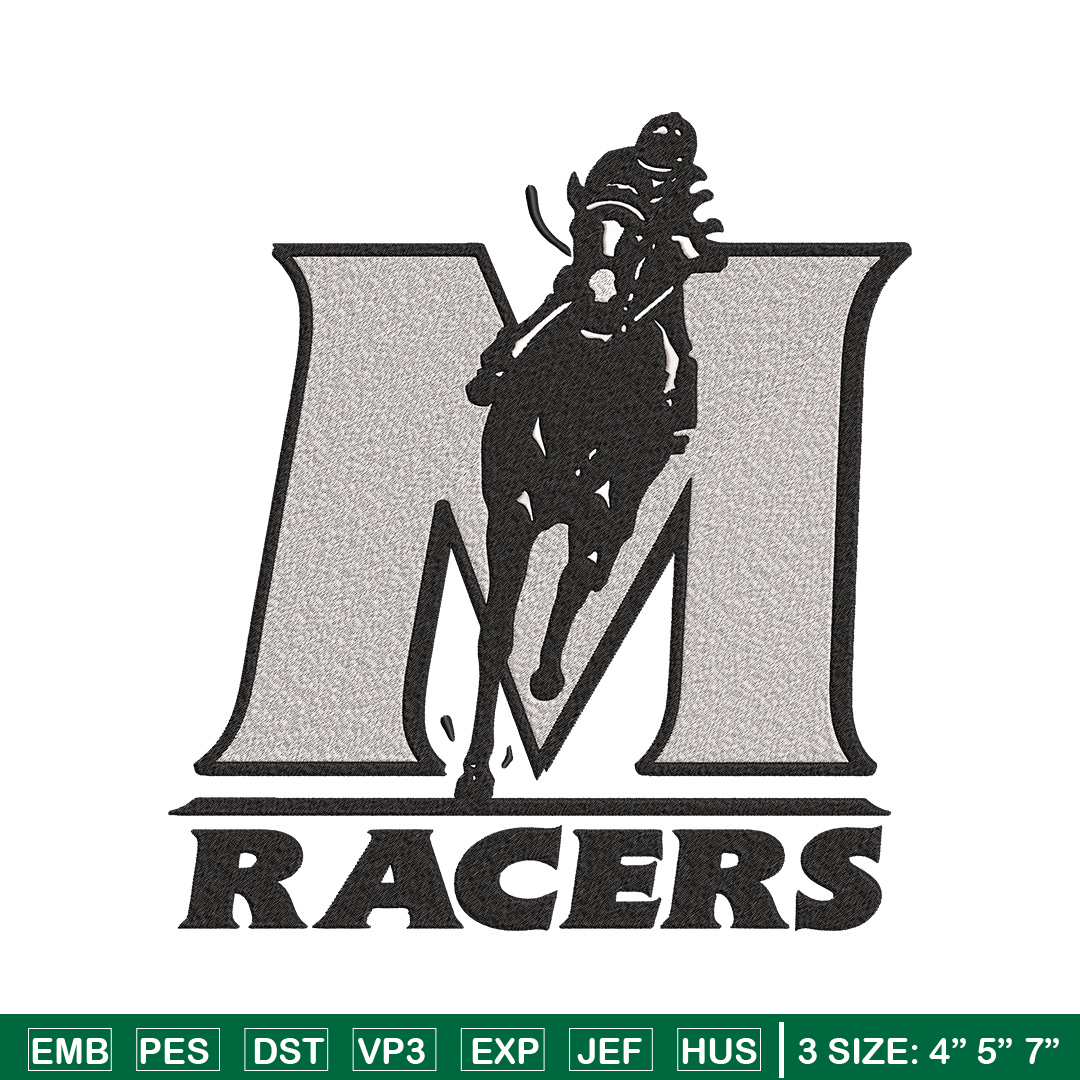Murray State Racers logo embroidery design, NCAA embroidery, | Inspire ...