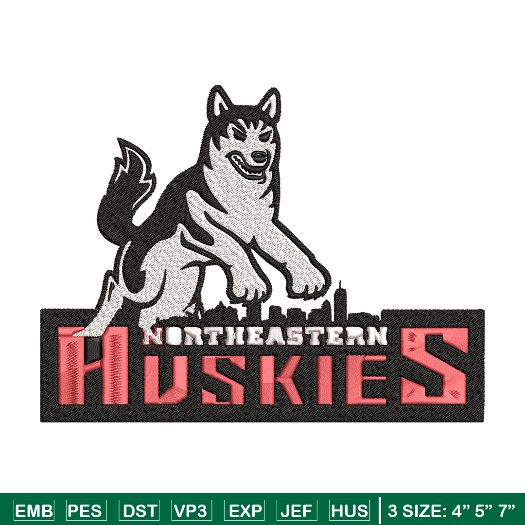 Northeastern Logo embroidery design, Logo embroidery, Sport | Inspire Uplift