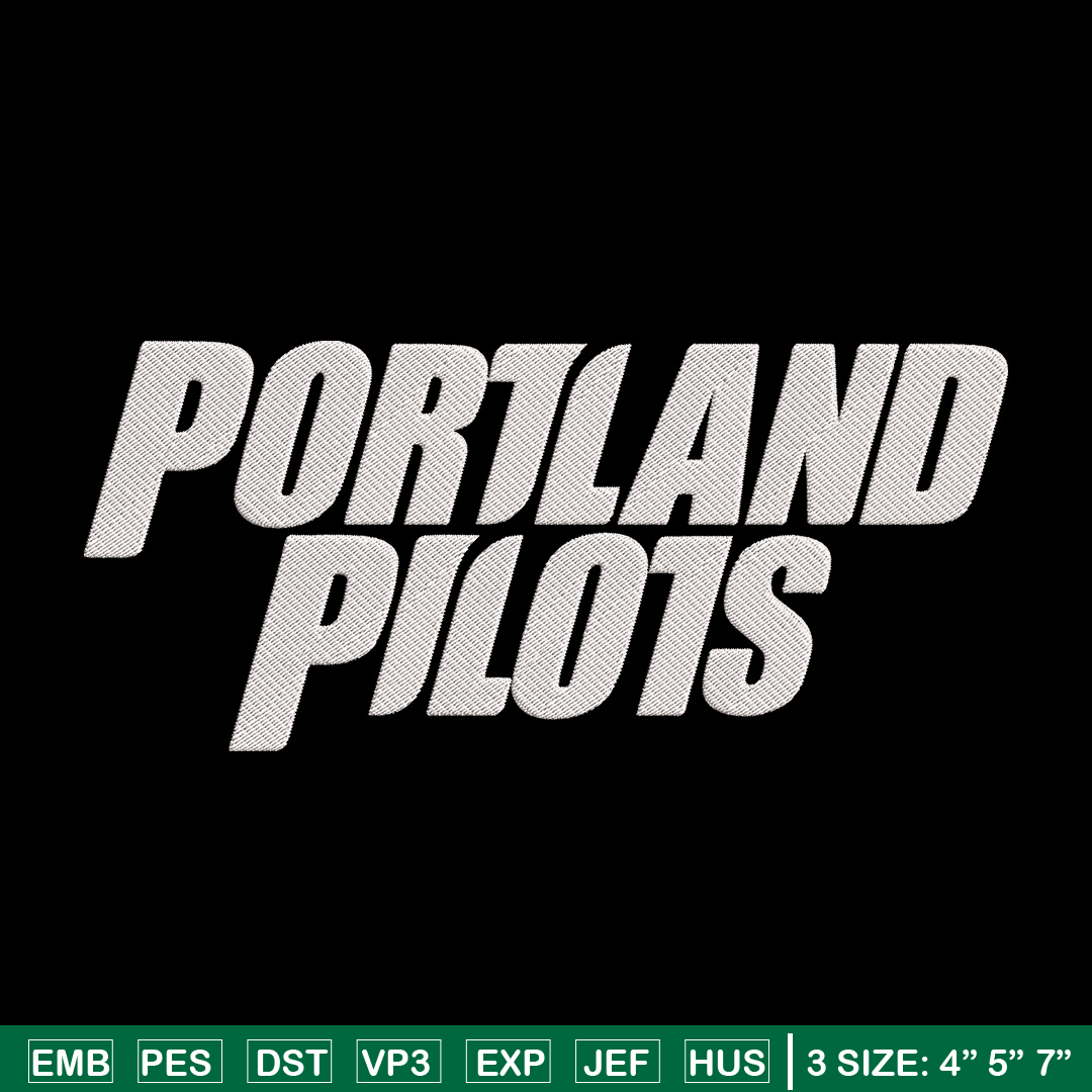 Portland Pilot logo embroidery design,NCAA embroidery,Sport | Inspire ...