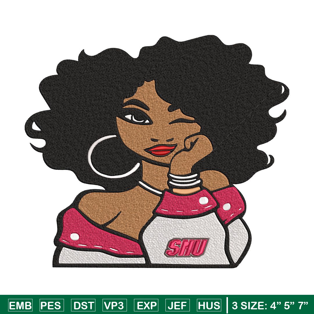 Sacred Heart girl embroidery design,NCAA embroidery,Embroide | Inspire ...