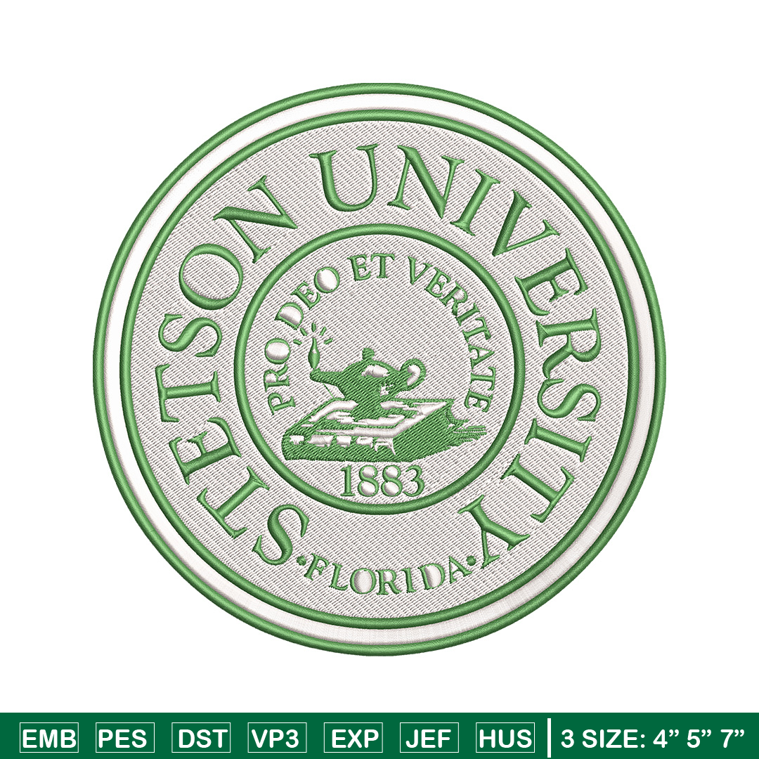 Stetson University logo embroidery design, NCAA embroidery, | Inspire ...