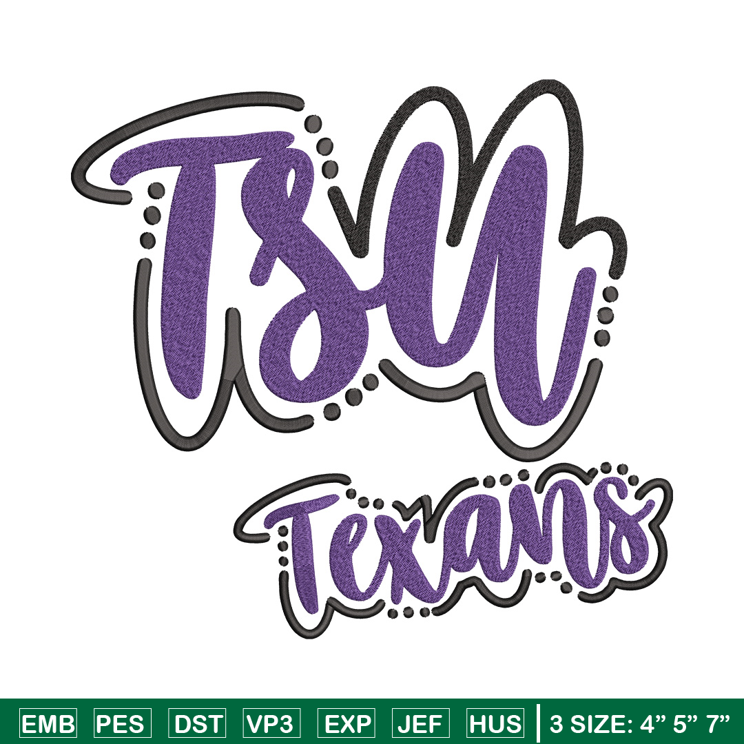 Texas State Logo embroidery design, NCAA embroidery, Sport e | Inspire ...