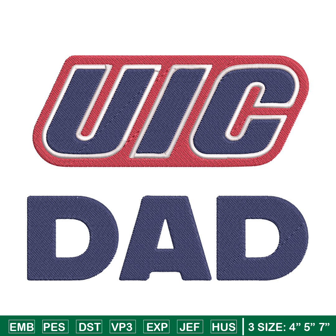 UIC Partners logo embroidery design,NCAA embroidery,Sport em | Inspire ...