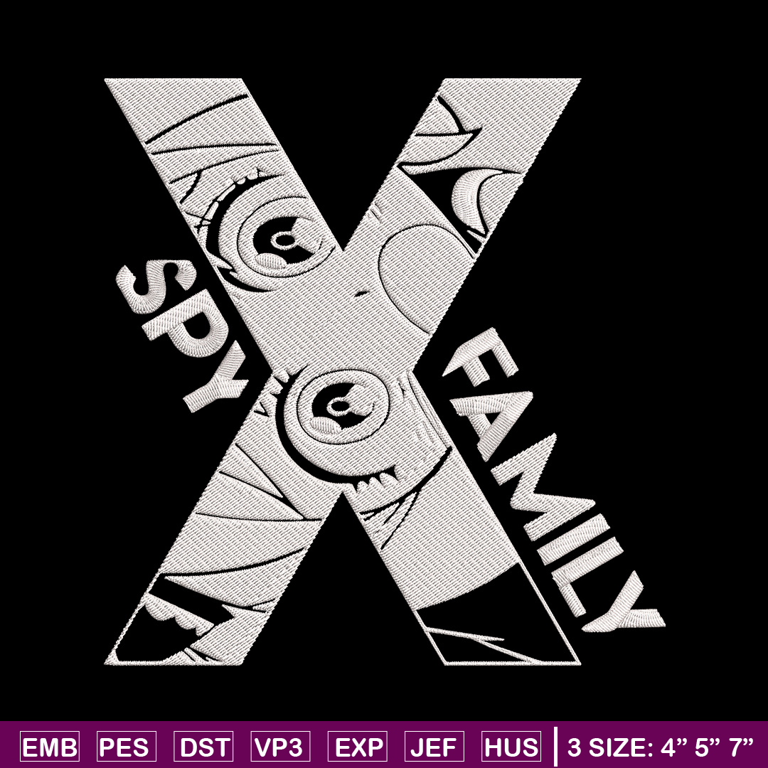Logo spy x family Embroidery Design, Spy x family Embroidery | Inspire ...