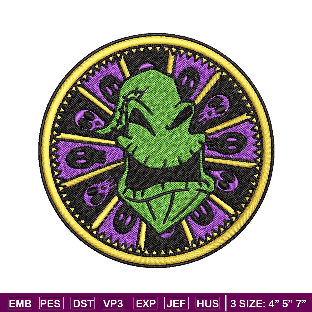 Oogie Boogie Logo Embroidery design, Oogie Boogie Logo Embro | Inspire ...