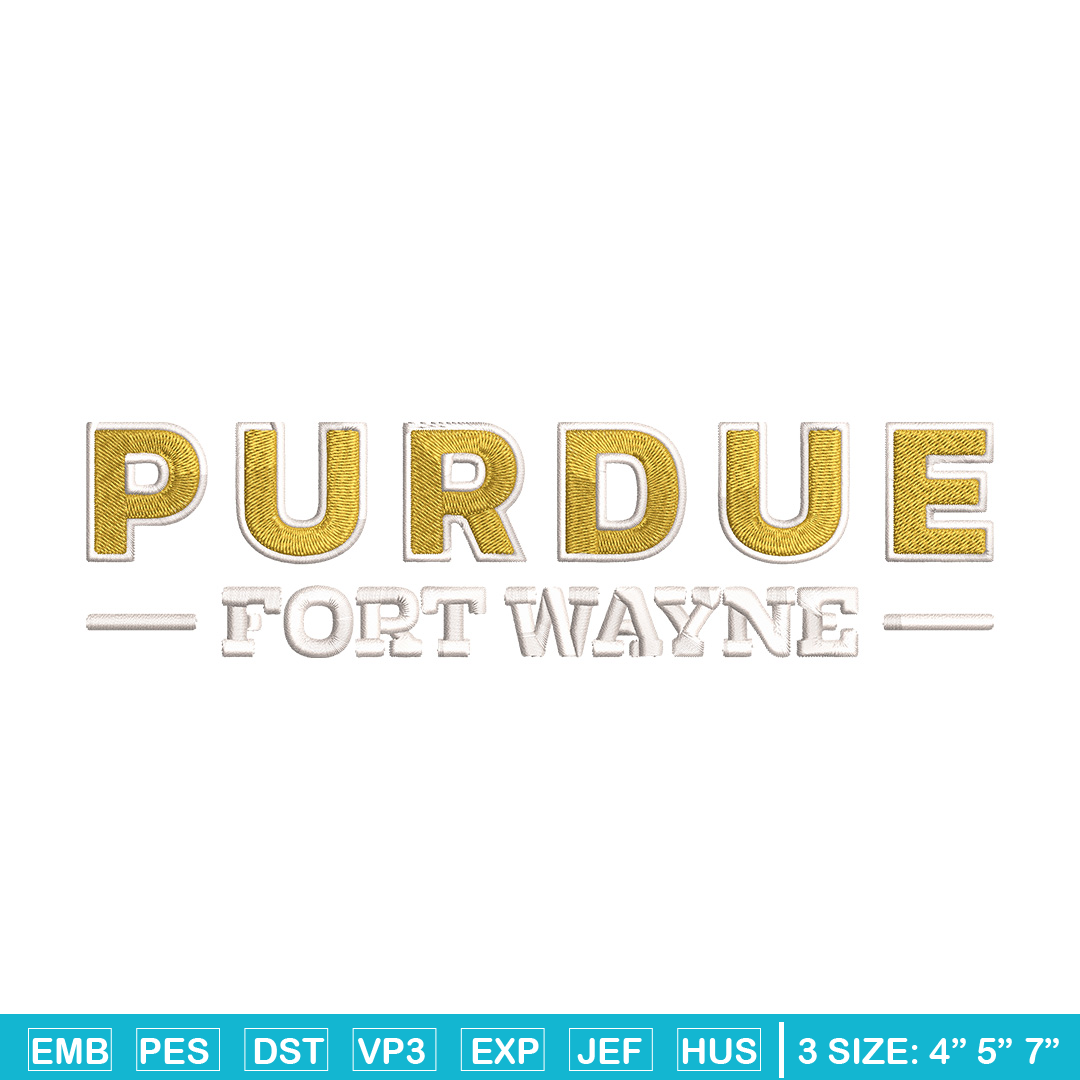 Purdue University logo embroidery design, NCAA embroidery, E | Inspire ...