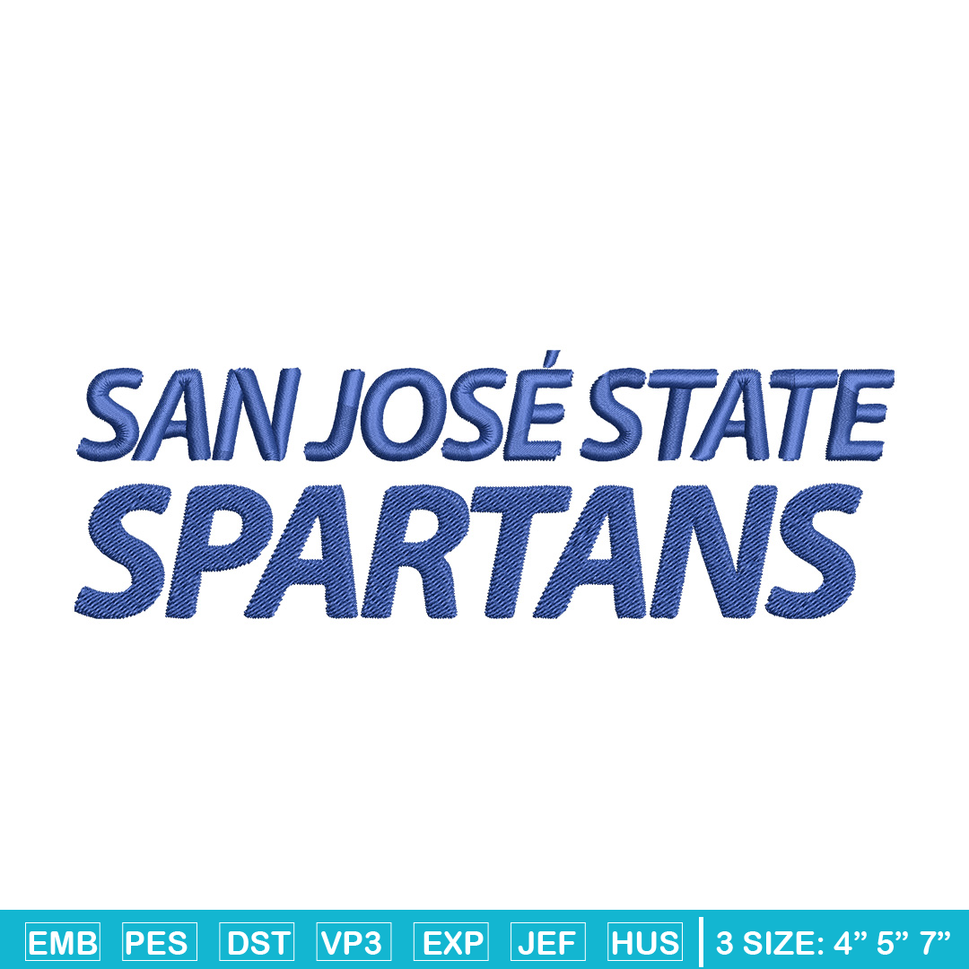 San Jose State Logo embroidery design,NCAA embroidery,Sport | Inspire ...