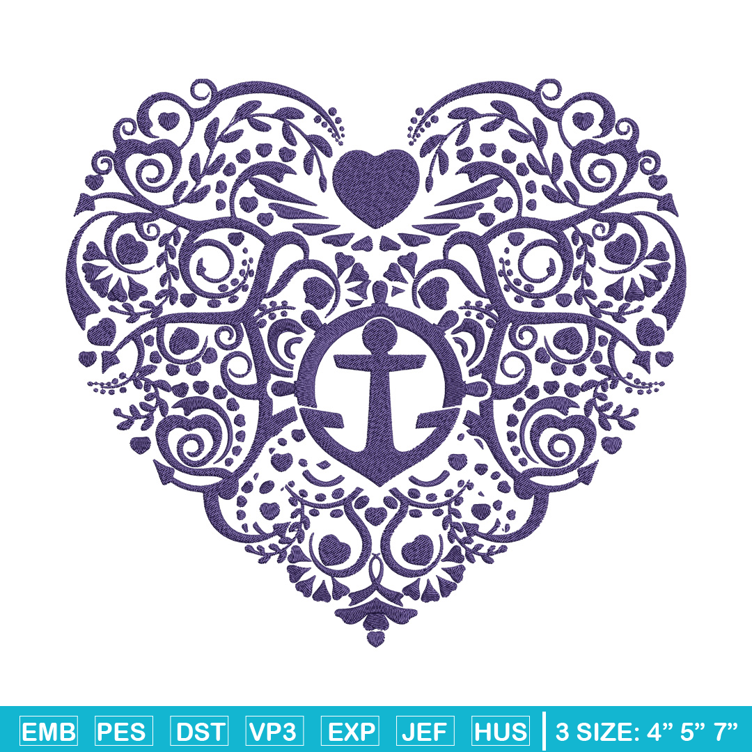 St. Thomas heart embroidery design, Sport embroidery, logo s - Inspire ...