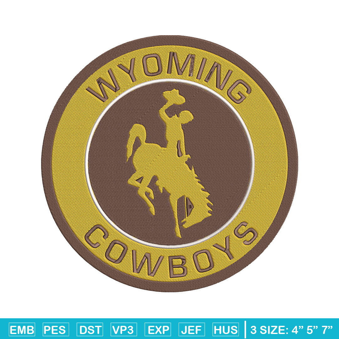 University of Wyoming logo embroidery design, NCAA embroider | Inspire ...