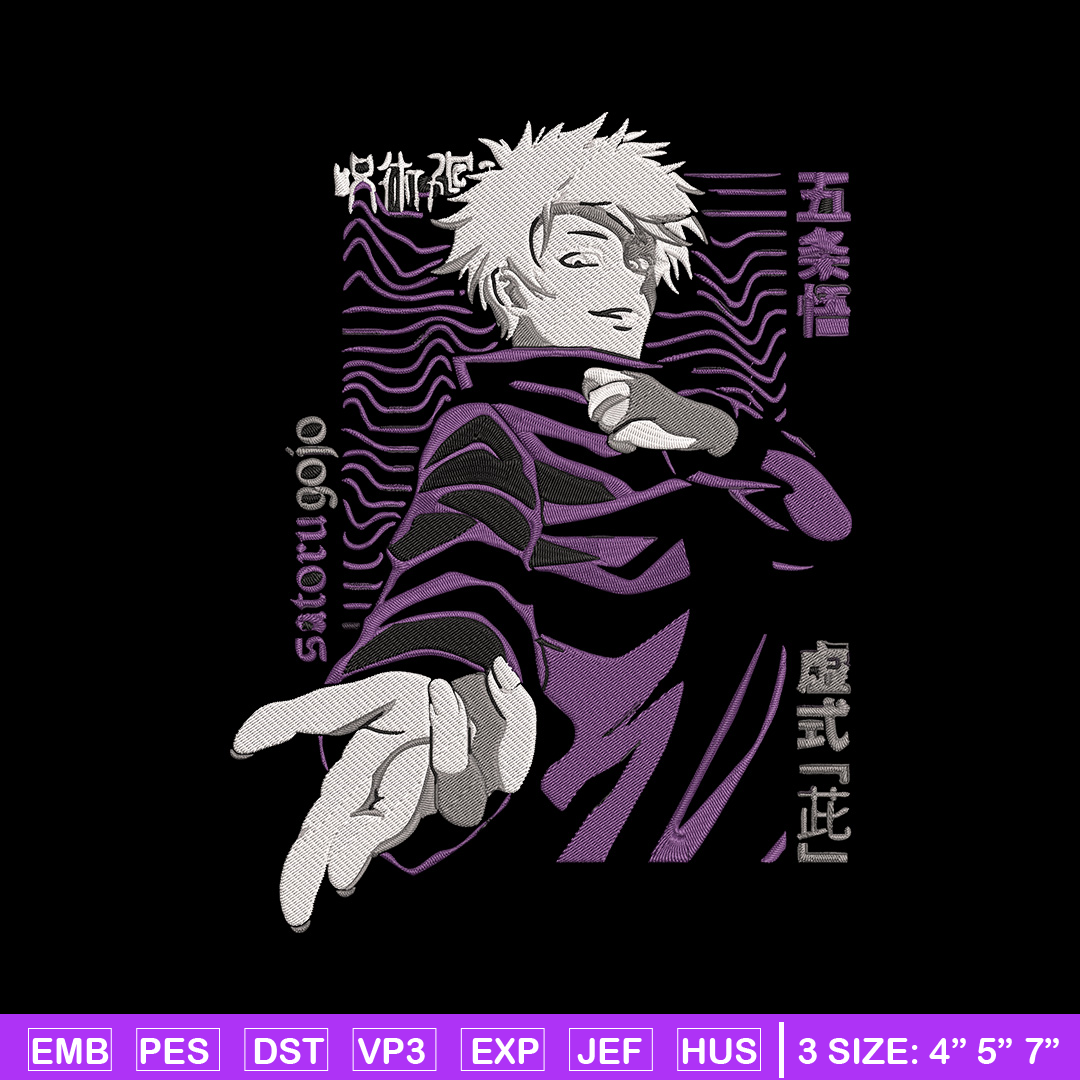 Gojo satoru poster Embroidery Design, Jujutsu Embroidery,Emb | Inspire ...
