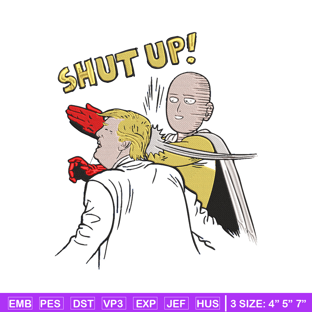 Saitama meme Embroidery Design, One punch man Embroidery, Em | Inspire ...