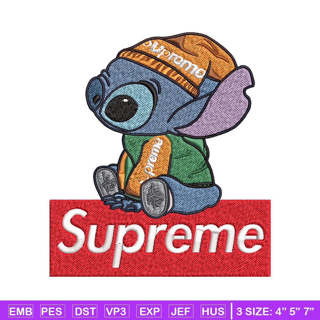Stitch Supreme Cool Embroidery design, cartoon Embroidery, c | Inspire ...