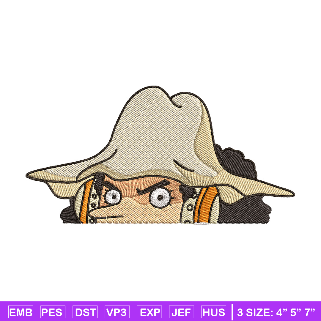 Usopp Peeker Embroidery Design, One piece Embroidery, Embroi | Inspire ...