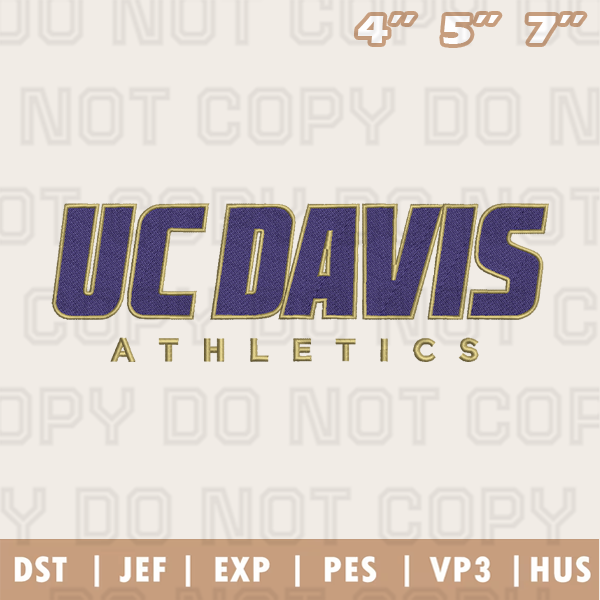 California Davis Aggies Logos Embroidery Design,NCAA Logo Em - Inspire ...