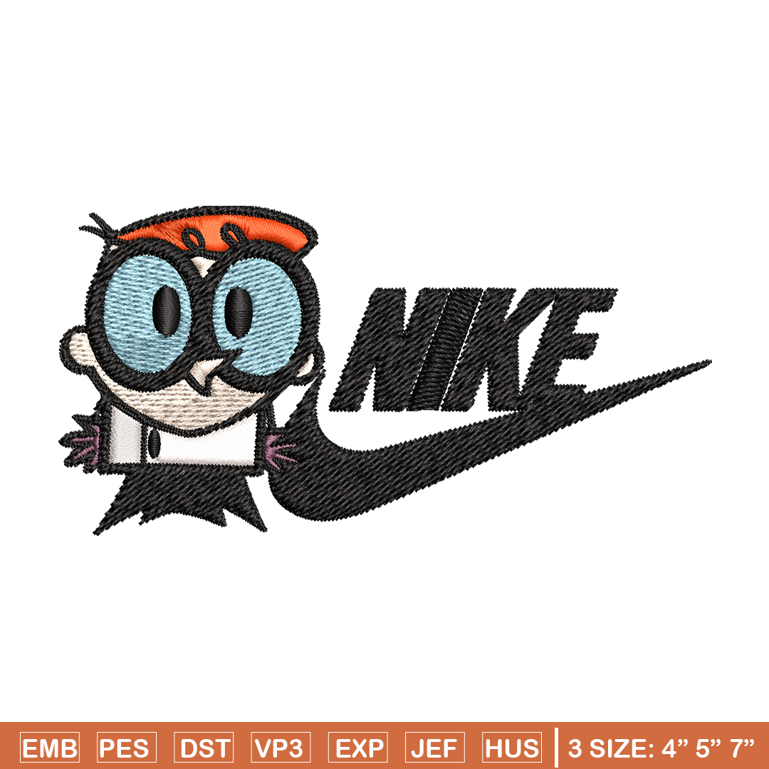 Dexter cartoon Nike Embroidery design, Dexter cartoon Embroi | Inspire ...