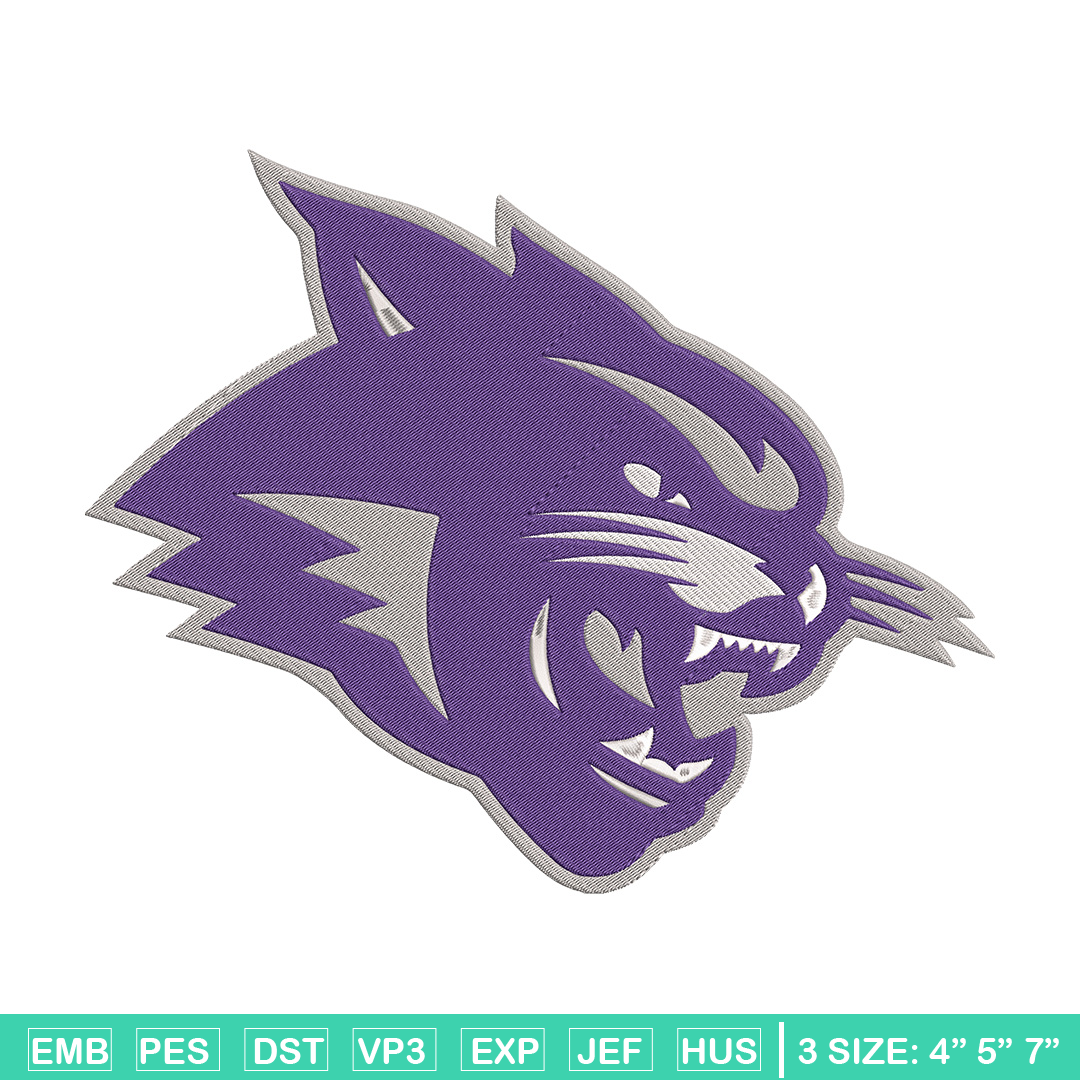 ACU Wildcats mascot embroidery design, NCAA embroidery, Spor | Inspire ...