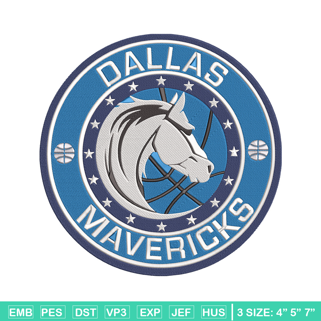 Dallas Mavericks logo embroidery design, NBA embroidery,Spor | Inspire ...