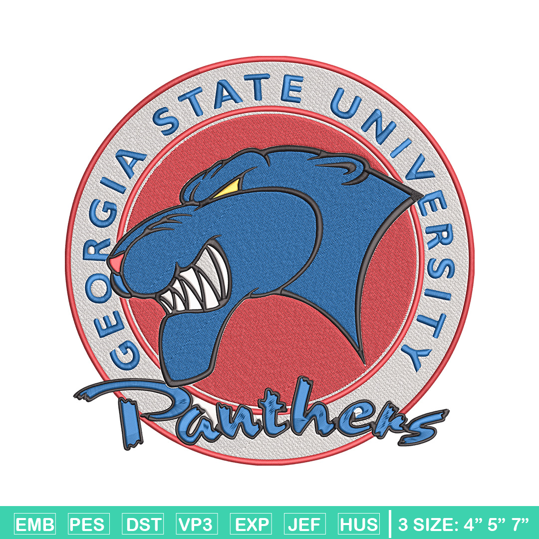 Georgia State logo embroidery design, Sport embroidery, logo | Inspire ...