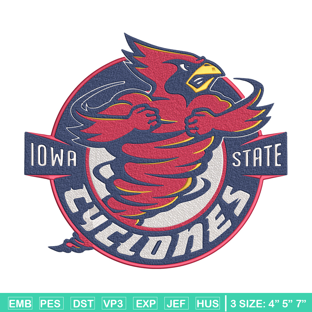Iowa State logo embroidery design, Sport embroidery, logo sp | Inspire ...