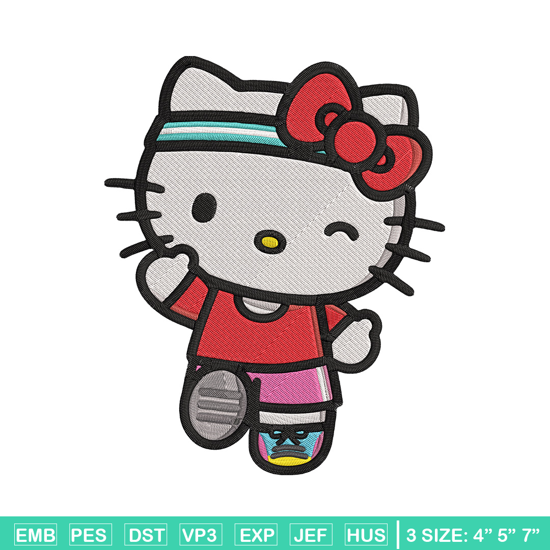 Kitty cute Embroidery Design, Hello kitty Embroidery, Embroi | Inspire ...