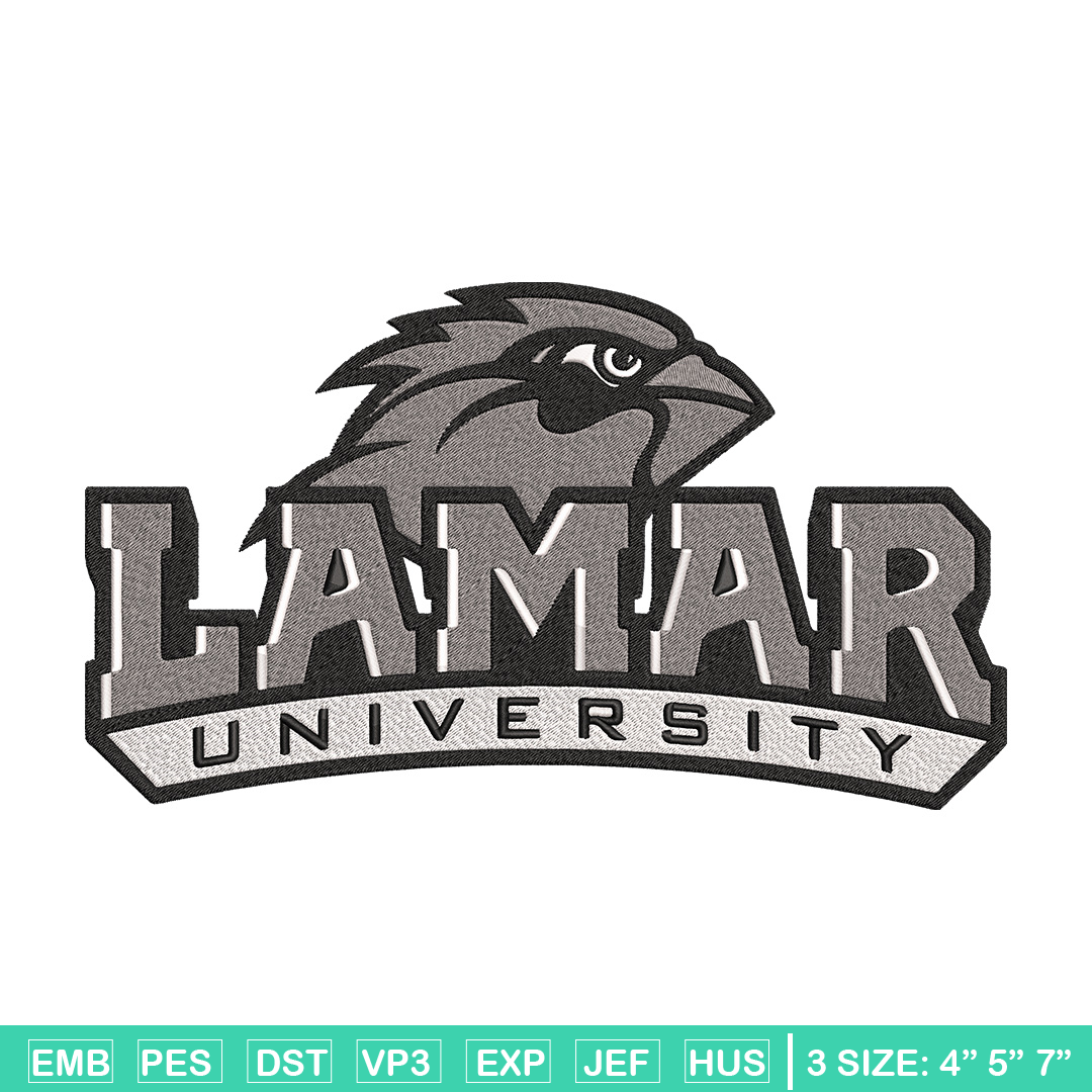 Lamar University Logo embroidery design, NCAA embroidery,Spo | Inspire ...