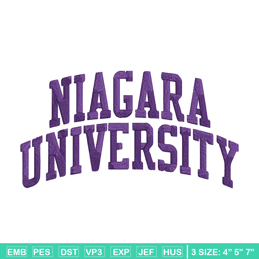 Niagara University logo embroidery design, NCAA embroidery, - Inspire ...