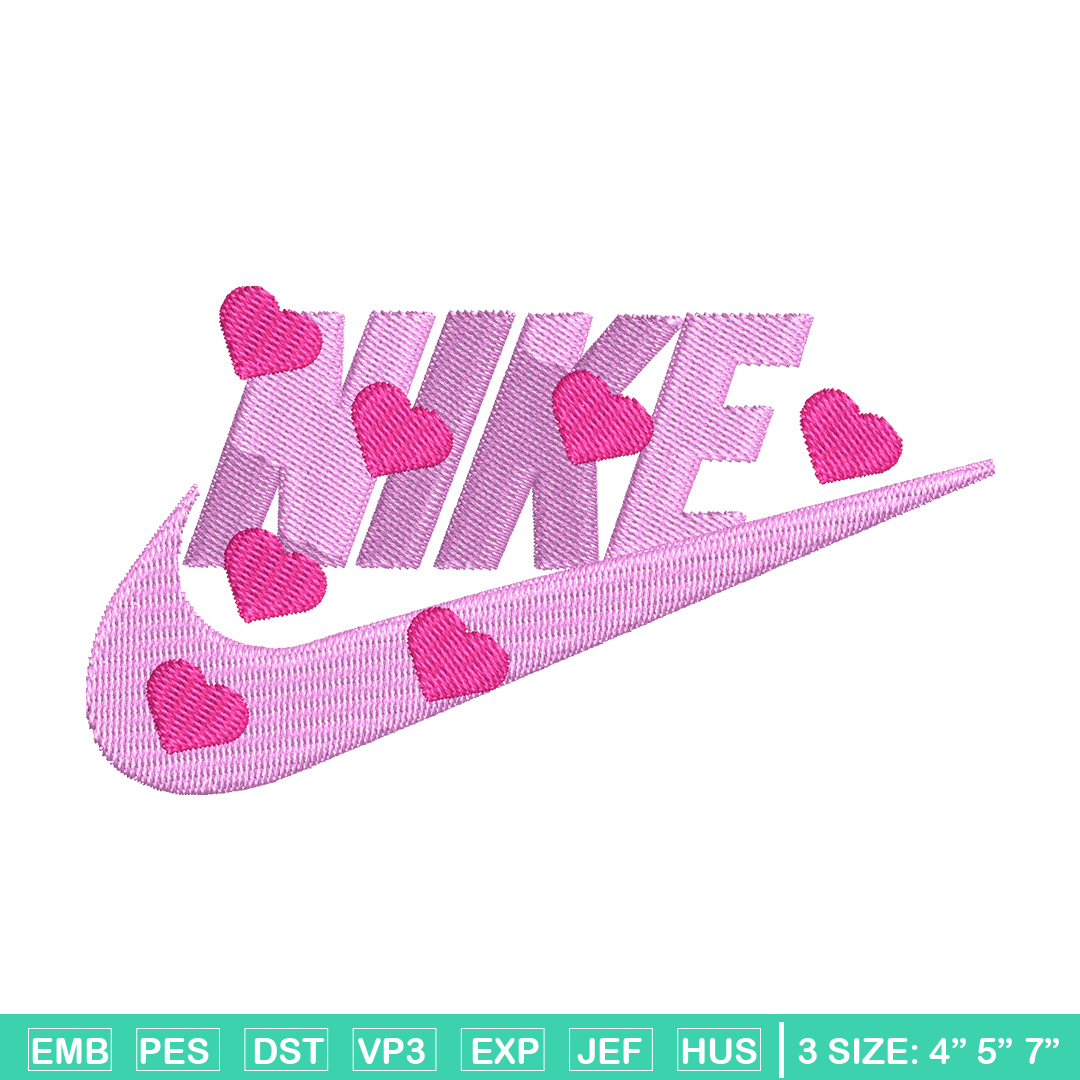 Nike heart embroidery design, Nike embroidery, Nike design, | Inspire ...
