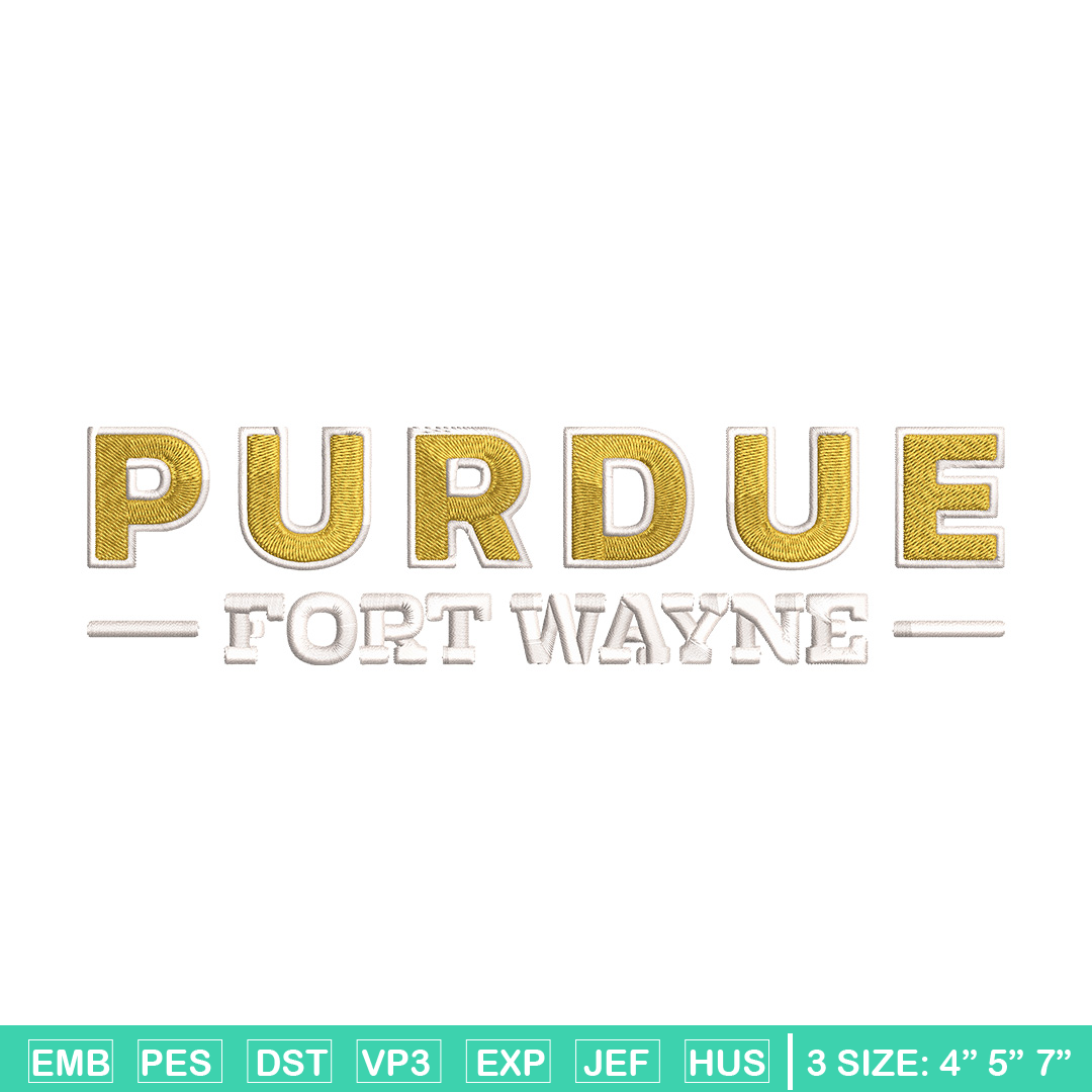 Purdue University logo embroidery design, NCAA embroidery, E | Inspire ...
