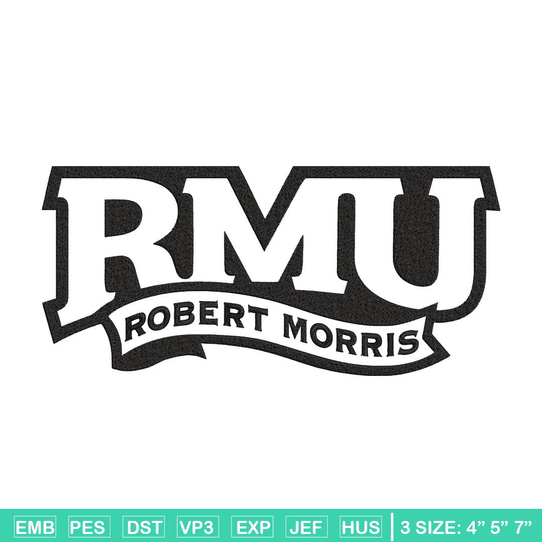 Robert Morris logo embroidery design, NCAA embroidery, Sport | Inspire ...