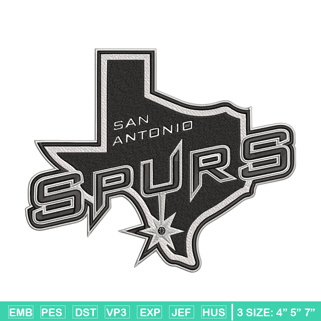 San Antonio Spurs logo embroidery design, NBA embroidery, Em | Inspire ...