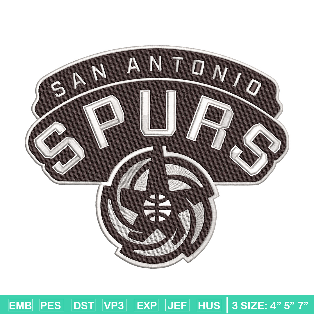 San Antonio Spurs logo embroidery design, NBA embroidery, Em | Inspire ...
