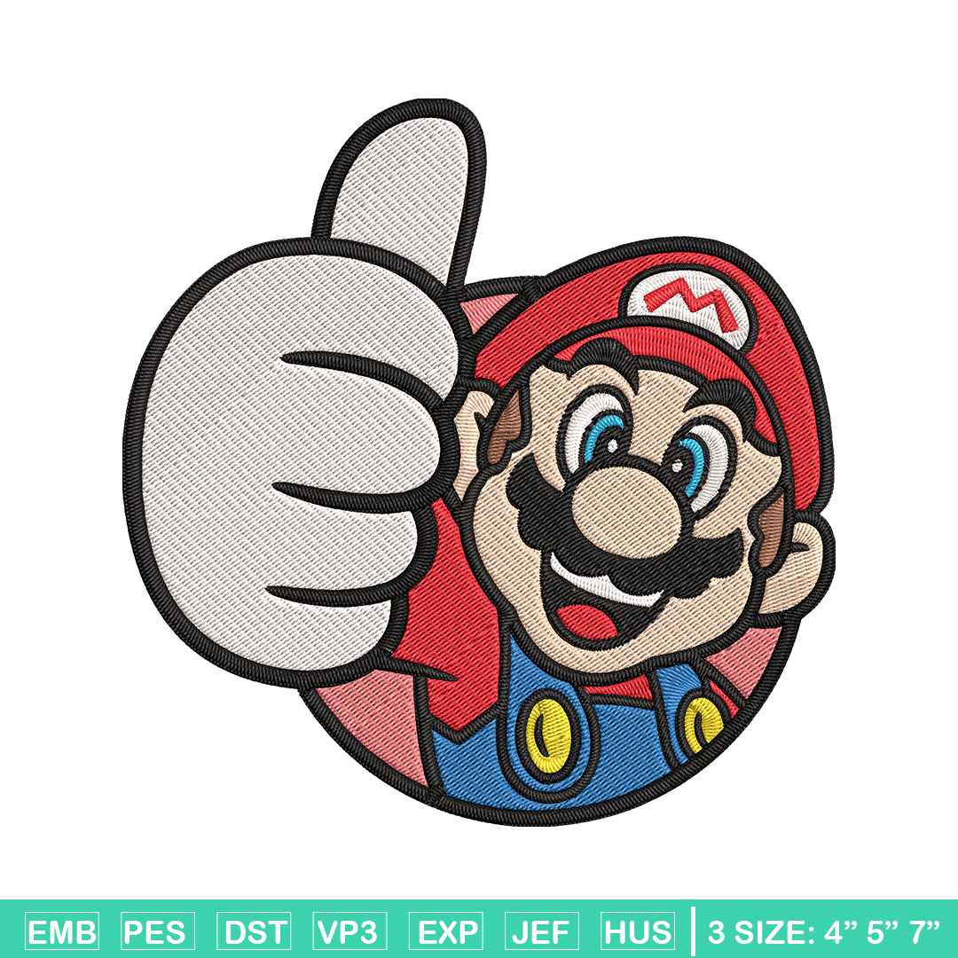 Super Mario Bros Embroidery Design, Mario Embroidery, Embroi | Inspire ...