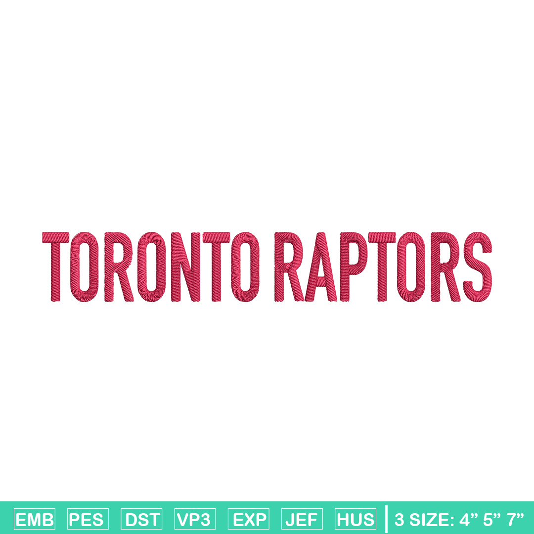 Toronto Raptors logo embroidery design, NBA embroidery,Sport | Inspire ...