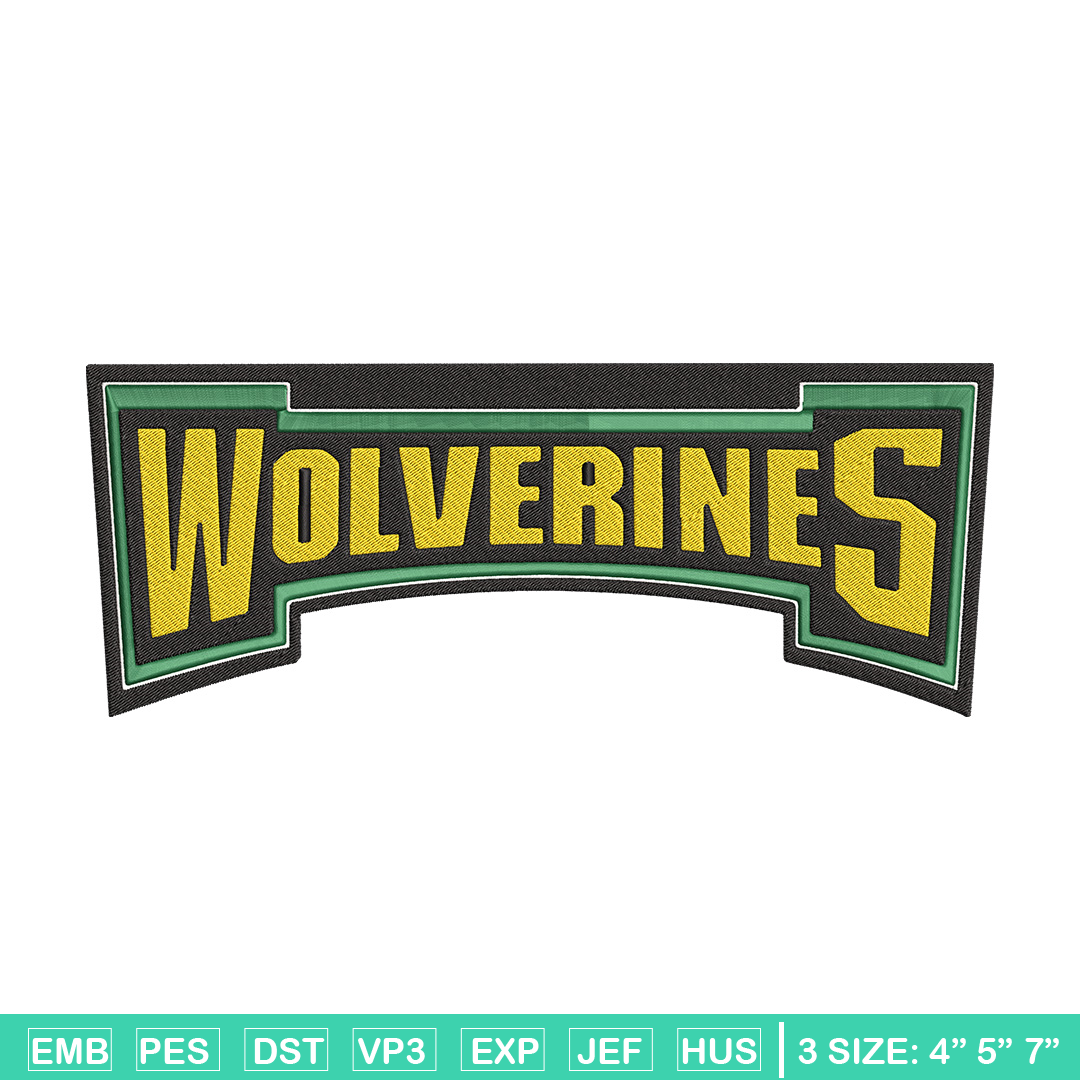 Utah Valley Wolverines logo embroidery design, NCAA embroide | Inspire ...
