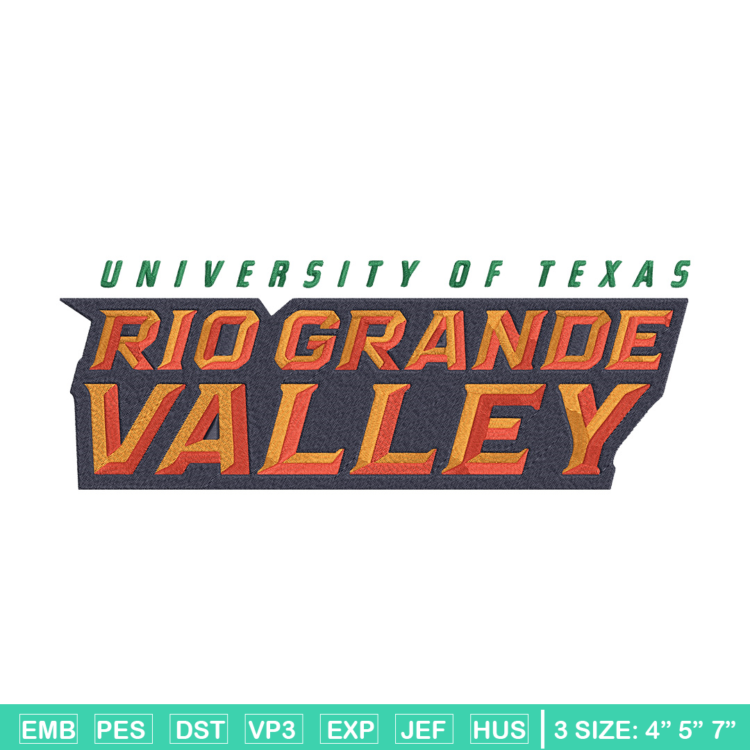 UTRGV Vaqueros Logo embroidery design, NCAA embroidery,Sport | Inspire ...