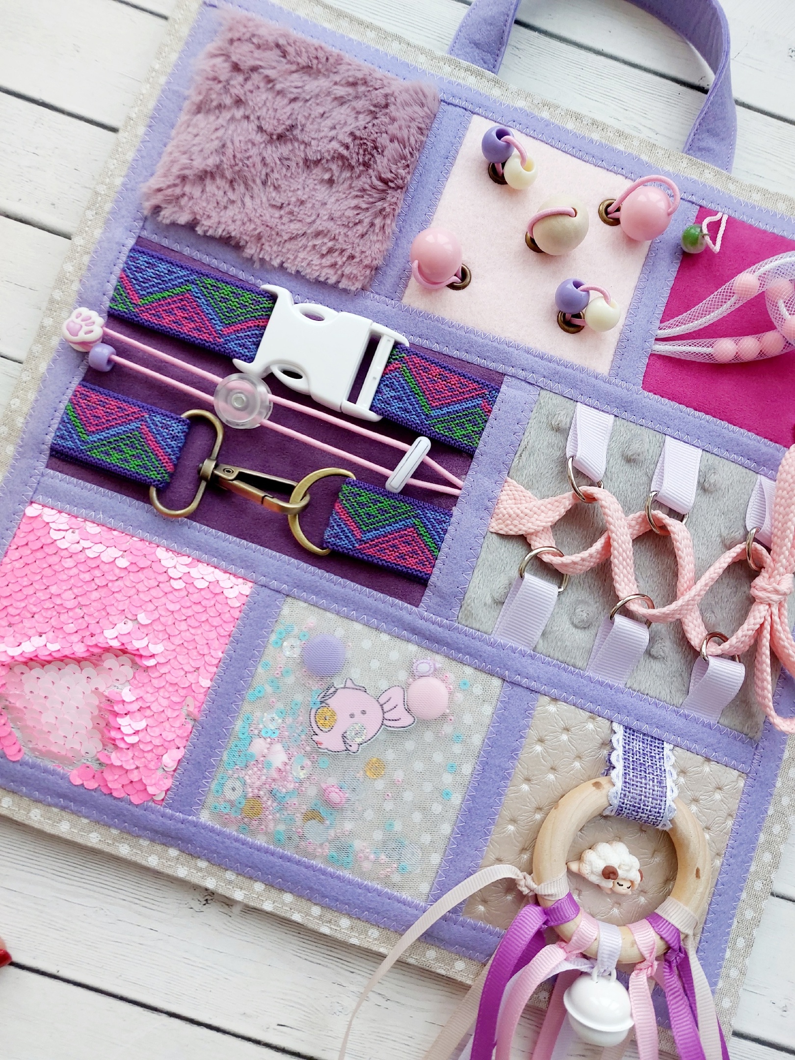 Activities for restless hand, Baby mat, Sensory busy board A | Inspire ...