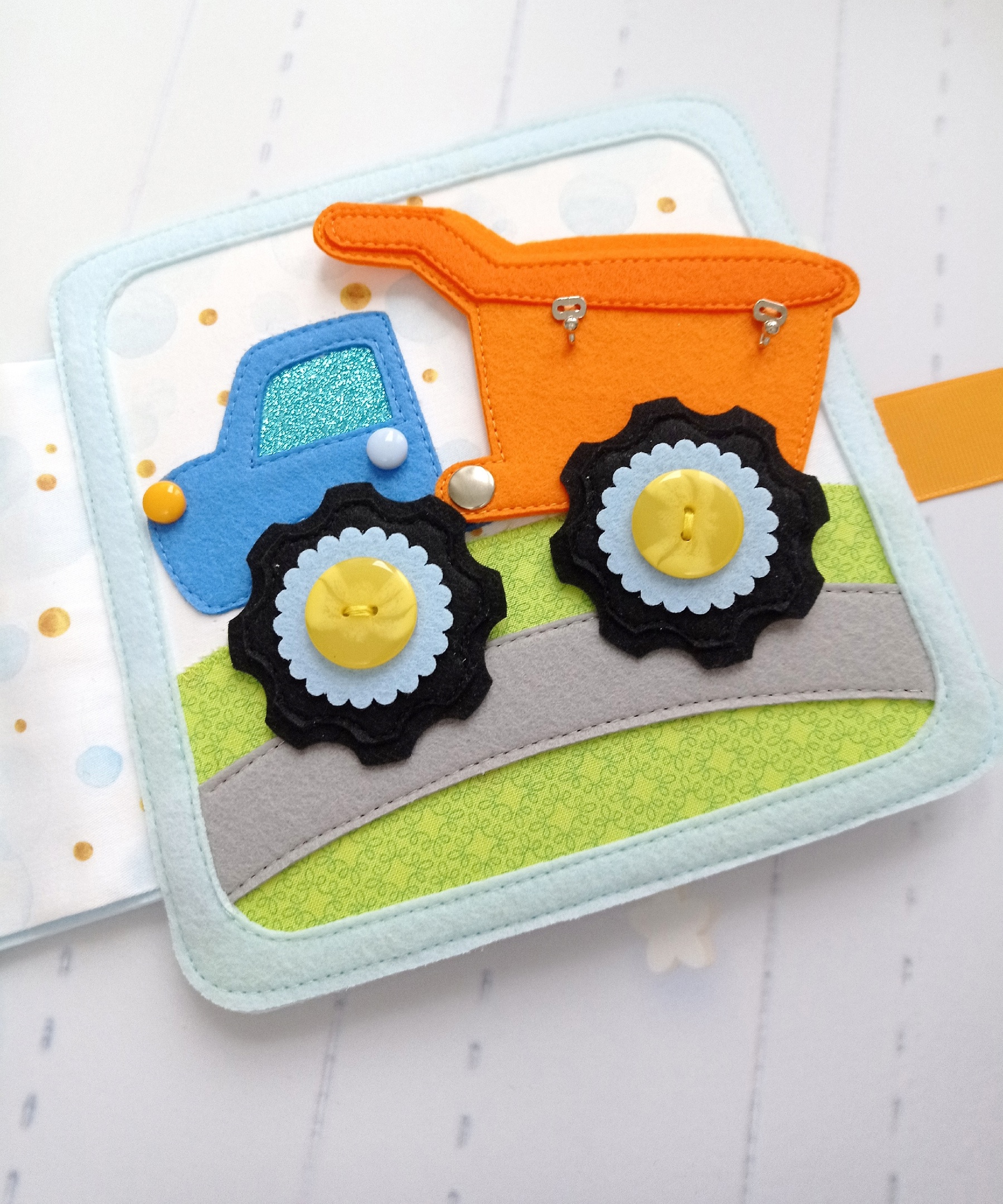 Transport Quiet Book, Construction Toy, Diy Travel Book,Felt - Inspire ...