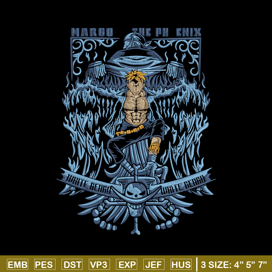 Marco poster Embroidery Design,One piece Embroidery, Embroid | Inspire ...