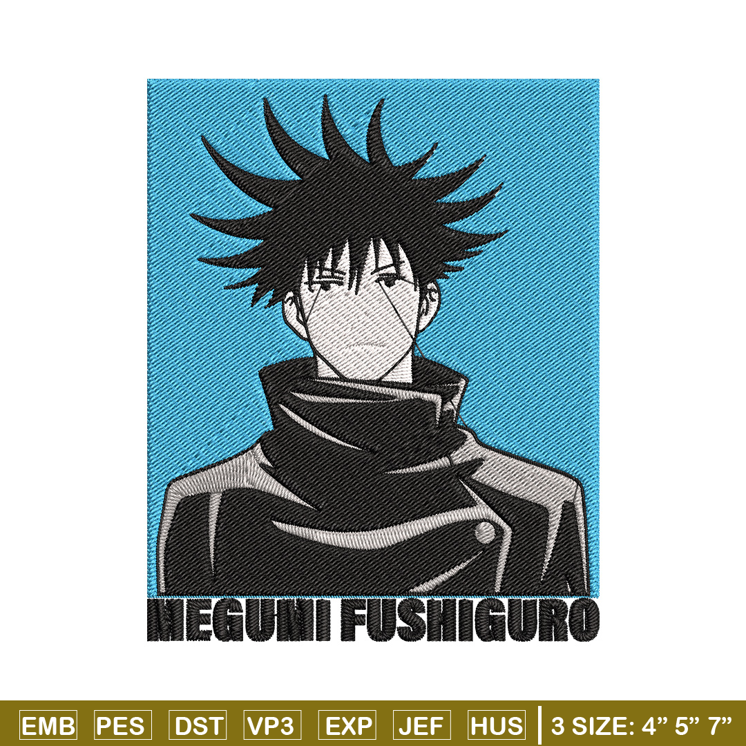 Megumi poster Embroidery Design, Jujutsu Embroidery, Embroid - Inspire ...