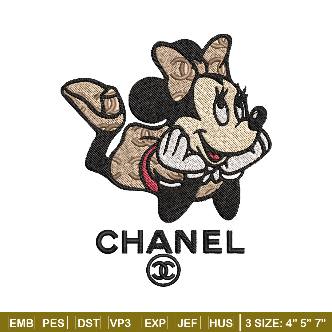 Minnie chanel Embroidery Design, Chanel Embroidery, Brand Em - Inspire ...