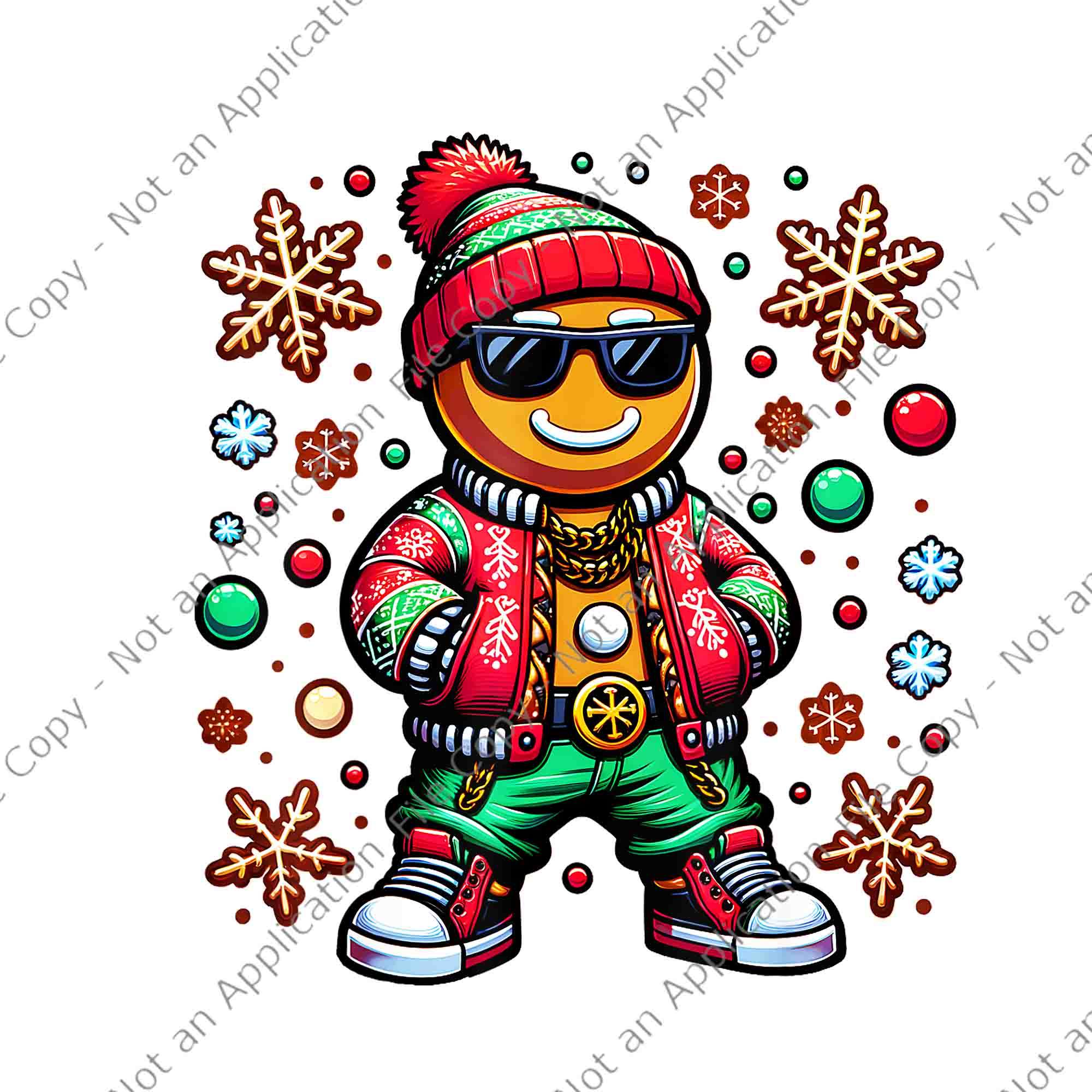 Hip Hop Gingerbread Man Png, Gingerbread X-Mas Png, Gingerbr - Inspire ...