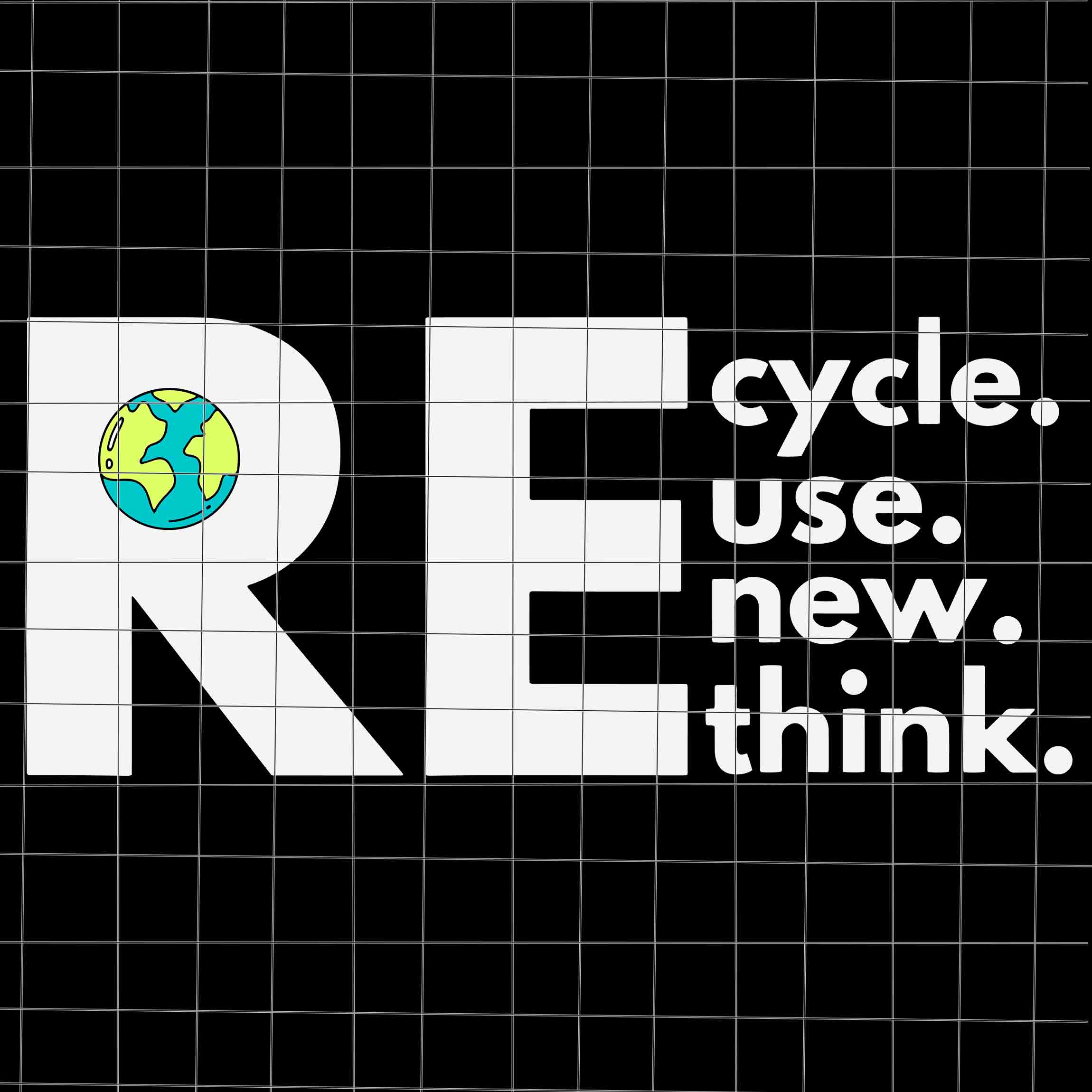 Recycle Reuse Renew Rethink Activism Earth Day Svg, Earth Da | Inspire ...