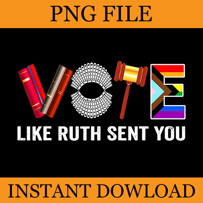 Vote Like Ruth Sent You PNG FILE, Uterus Feminist LGBT PNG, | Inspire ...