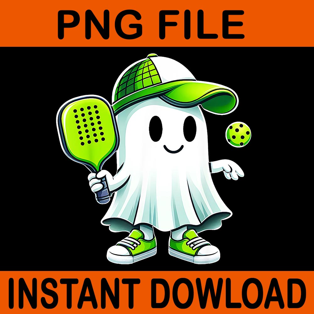 Ghost Playing Pickleball PNG | Inspire Uplift