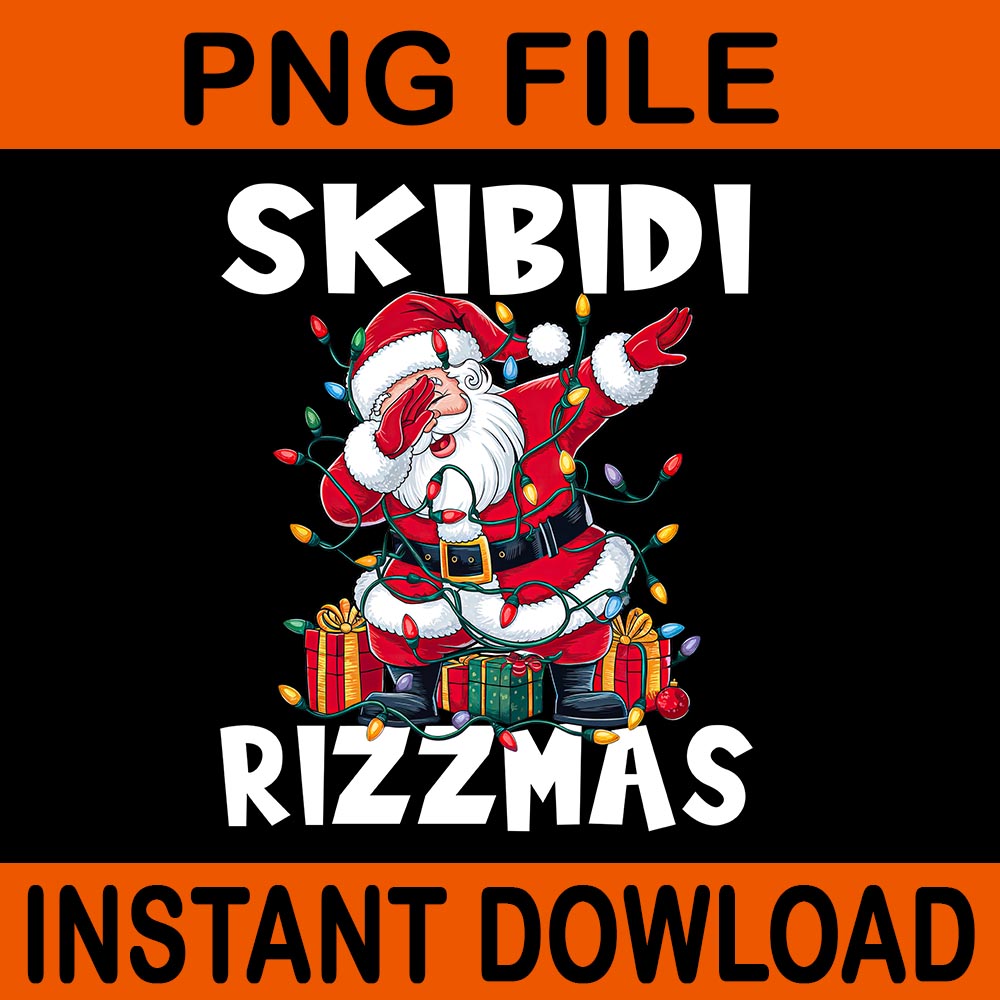 Santa Rizzmas Christmas PNG | Inspire Uplift