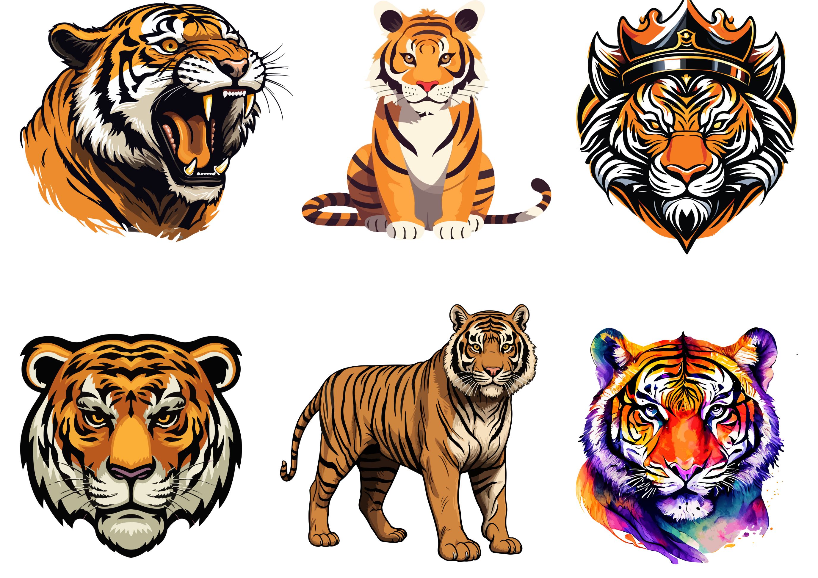 tiger bundle set,6 png fileTiger claw figure,predatory anima | Inspire ...