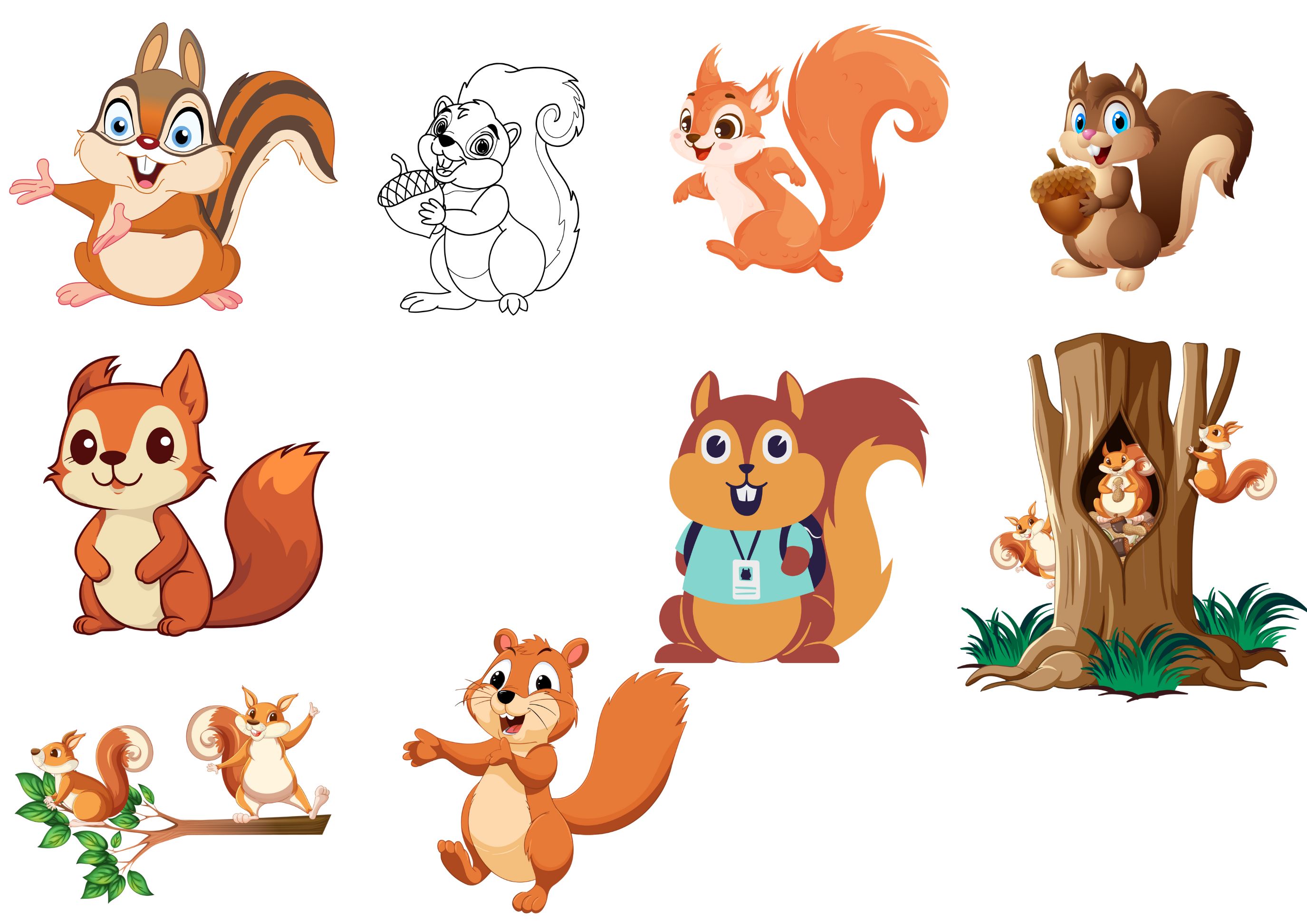 Squirrel Clipart | Inspire Uplift