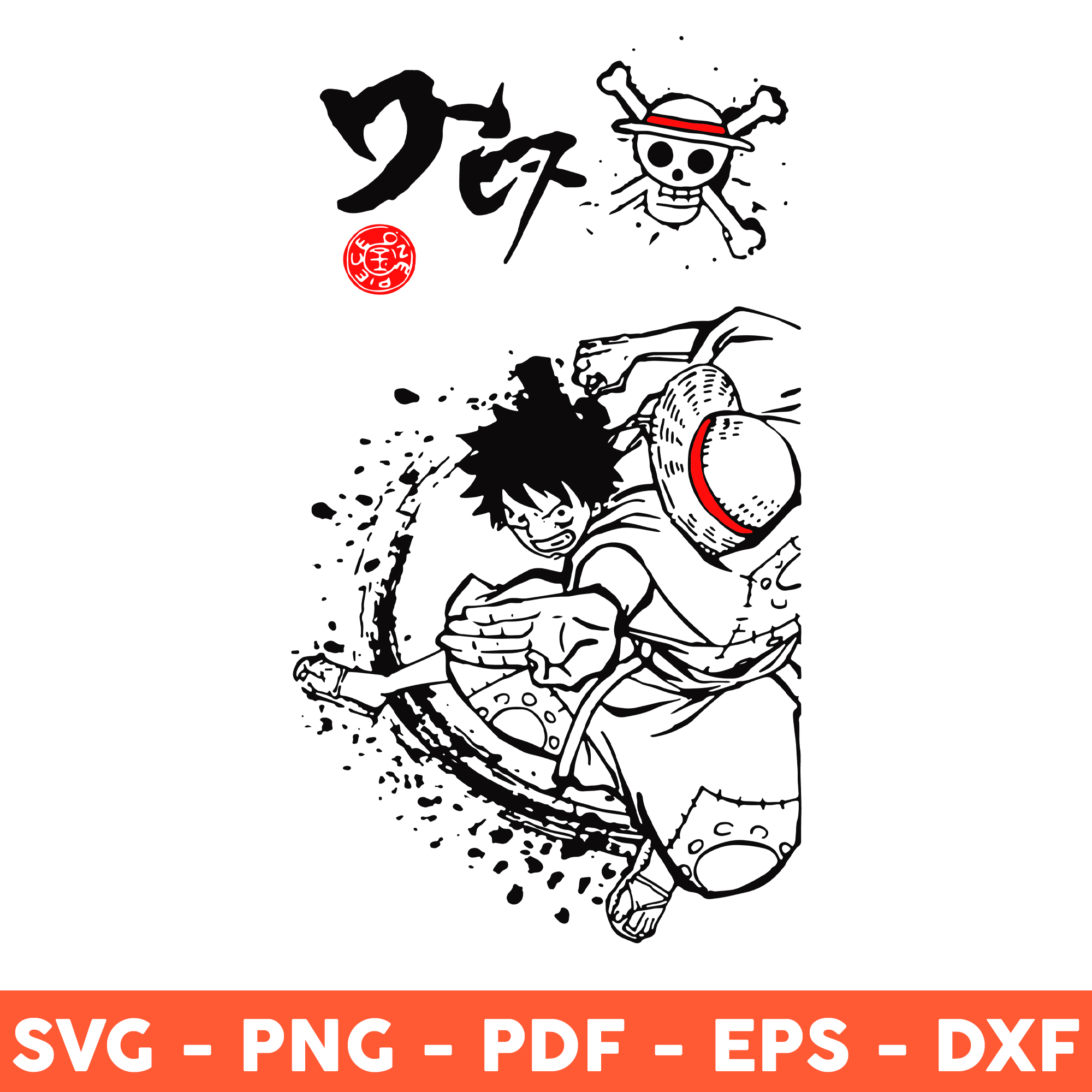 Luffy Thug Life Svg, One Piece Svg, Luffy One Piece Svg, Luf - Inspire ...