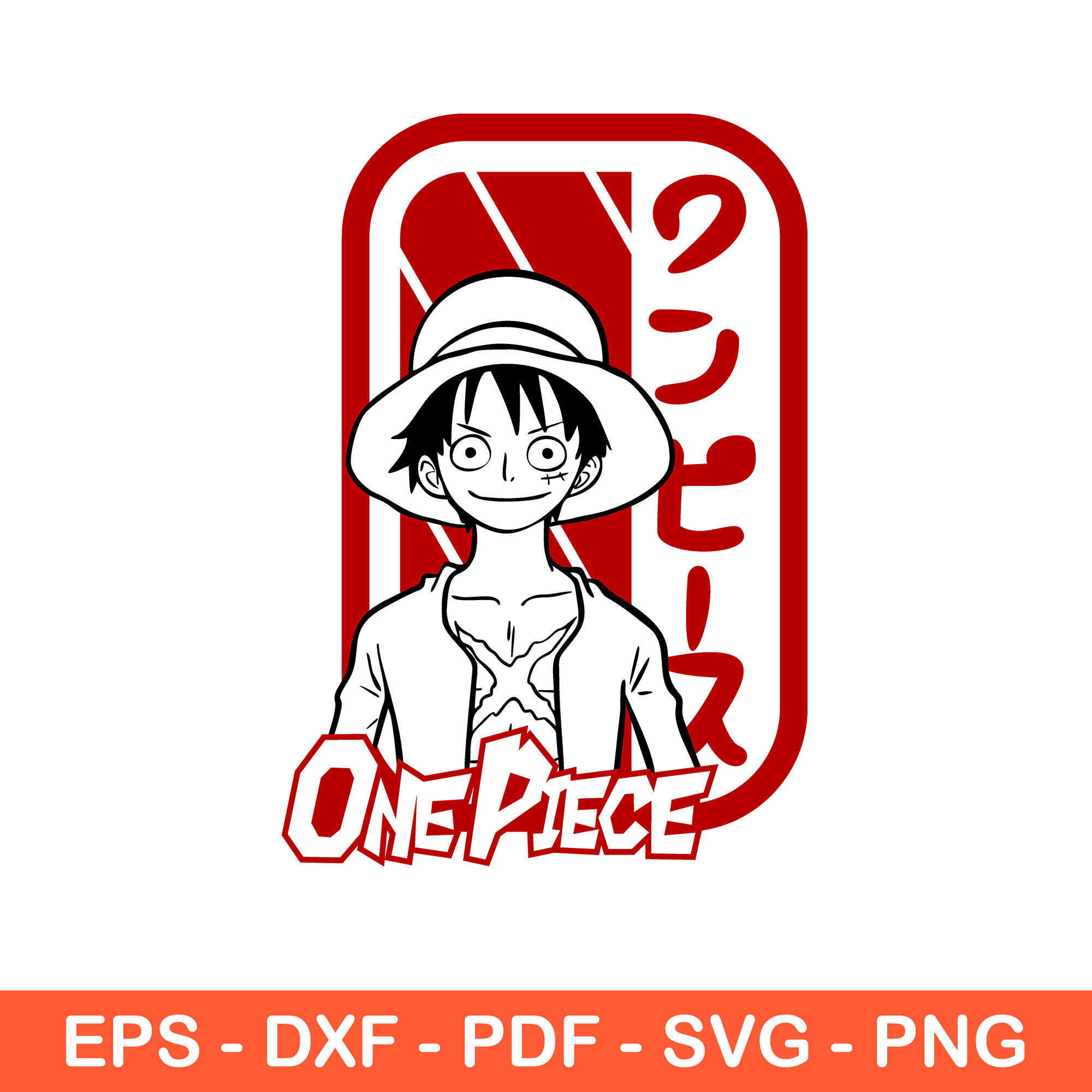 Luffy Smile One Piece Svg, Monkey D Luffy Svg, One Piece Ani | Inspire ...